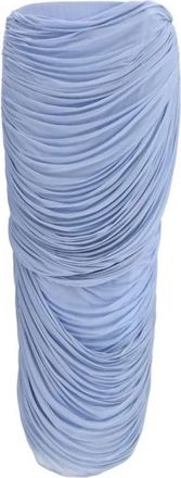 Magda Butrym Draped Midi Skirt - - Skirts - Damen - Blau - XS