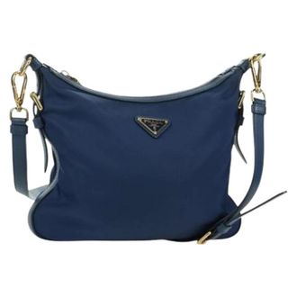Prada Pre-owned Vintage Nylon Schultertasche - - Pre-owned - Damen - Blau - ONE SIZE