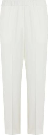 PESERICO Femme, Pantalons, Blanc, Taille: 50 FR Pantalon en viscose