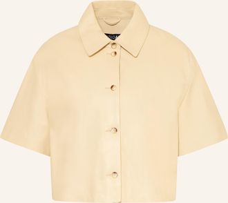 Studio AR Studio Ar Kastenjacke Eveline Aus Leder beige