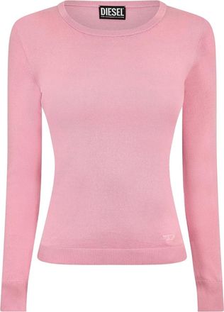 Diesel Sweatshirt f&uuml;r Damen, gerippt, Feinstrick (Pink)