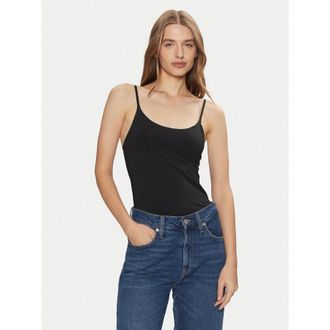 Lauren Ralph Lauren Top 4L0186 Schwarz Slim Fit