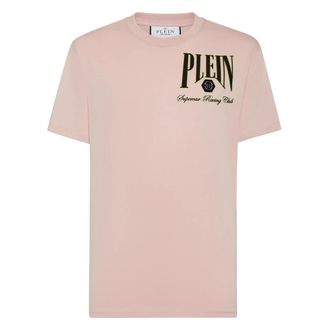 Philipp Plein T-shirt Rundhals SS Supercar Racing - - Tops - Herren - Rosa - M