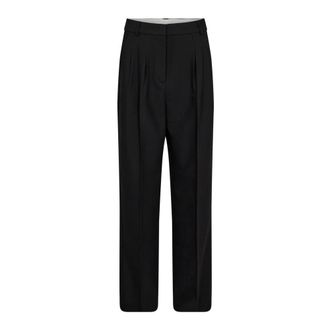 Co'Couture Femme, Pantalons, Noir, Taille: 44 FR Pantalon Long Noir Pliss&eacute;
