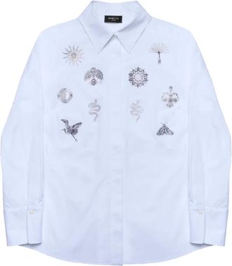 Nenette Femme, Blouses et Chemises, Bleu, Taille: 36 FR Camicia Florida