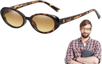 Generic Lunettes De Soleil Ovales R&eacute;tro Pour Femmes,petites | Nuances Doeil Chat Vintage Mignonnes - Minuscules Le Sport, Lalpinisme, La