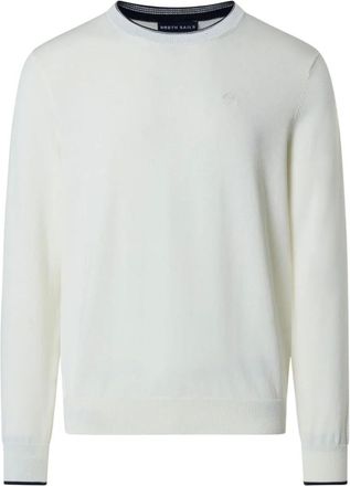 North Sails Homme, Pulls, Blanc, Taille: M Maglia Girocollo Logo Finezza 12