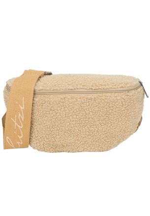 Fritzi Aus Preu&szlig;en Fritzi Bum Bag Medium Limited Teddy G&uuml;rteltasche Crossbody Tasche Veganer Teddy-Look Kuschelweiches Fellimitat Damen Bauchtasche mit Webbing-Gurt und 