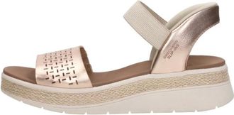 Skechers Femme, Chaussures, Beige, Taille: 39 EU Flat Sandales