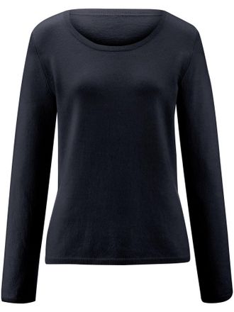Peter Hahn Rundhals-Pullover aus 100% Premium-Kaschmir Peter Hahn blau