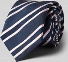 HUGO BOSS Seiden-Mix Krawatte im Streifen-Design