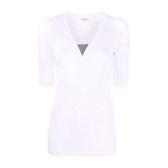 Brunello Cucinelli Femme, Tops, Blanc, Taille: 42 FR Brunello Cucinelli Sweaters