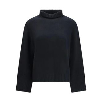 Allude Pull &agrave; col roul&eacute; - Femme - Pulls - Bleu - Taille: 40 FR