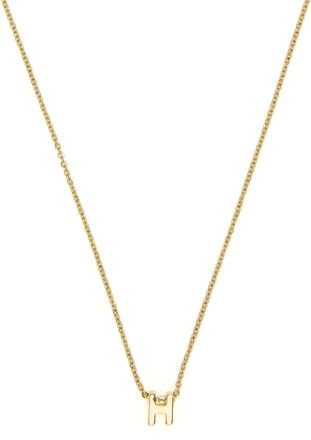 Luxenter Halskette mit Alphabet-Finish 18 Karat - Buchstabe H, Mediano, Metall, ohne Edelstein, Mediano, Metall, Kein Edelstein