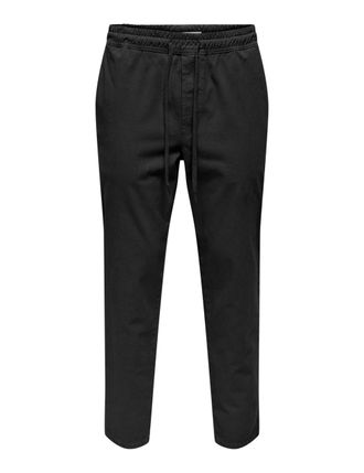 Only & Sons Herren Onslinus Taper 0183 Pant Stoffhose, Schwarz, M EU