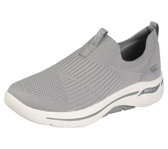 Skechers Damen Go Walk Arch Fit - ikonisch Sneakers, grau, 37.5 EU