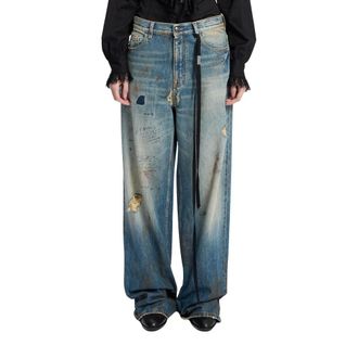 Ann Demeulemeester Jean droit Jakoba - Femme - Jeans - Bleu - Taille: W25