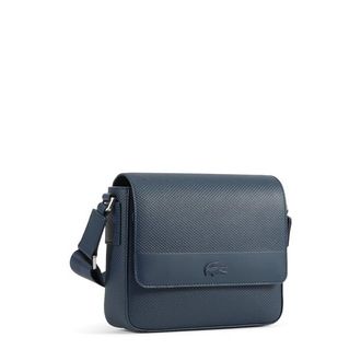 Lacoste Sac &agrave; bandouli&egrave;re en cuir textur&eacute;