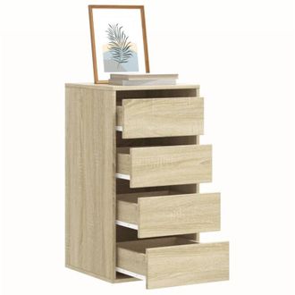 vidaXL Commode dangle ch&ecirc;ne sonoma 40x41x76 cm bois ding&eacute;nierie Vidaxl
