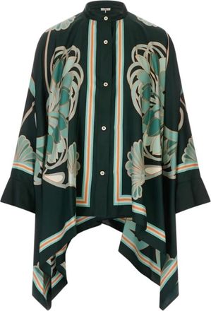 La DoubleJ Femme, Blouses et Chemises, Vert, Taille: 38 FR Chemise Foulard