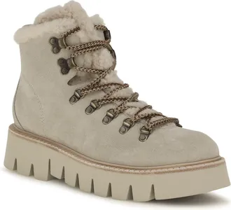 Pedro Garcia Womens Salama Lace-Up Ankle Boots Nacre Castoro