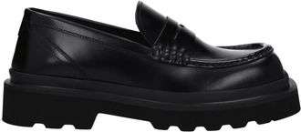 Dolce & Gabbana Homme, Chaussures, Noir, Taille: 44 EU Mocassins noirs en cuir