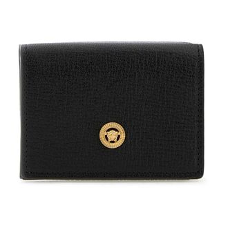Versace Stilvolle Schwarze Lederbrieftasche - - Accessories - Herren - Schwarzk - ONE SIZE