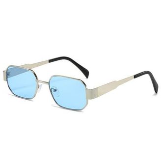 Generic Lunettes De Soleil M&eacute;talliques For Hommes Et Femmes, Id&eacute;ales For La Conduite, Les Trajets Domicile-travail, Vacances Activit&eacute;s Plein Air(Blue)