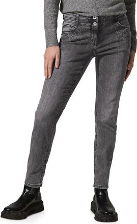Cecil Damen B378396 Style Scarlett Grey Decorated, Mid Grey Used Wash, 27W / 30L EU