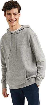 Polo Club Sweat a Capuche Gris Homme avec Poches - 100% Coton Sweatshirt Manches Longues