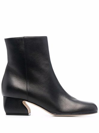 Sergio Rossi Stiefeletten mit Blockabsatz - Schwarz