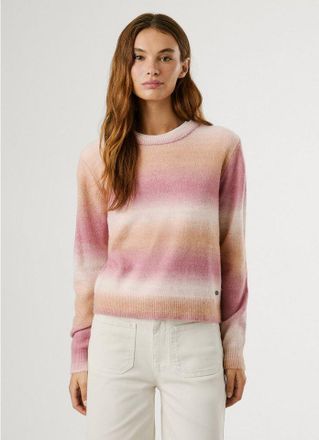 Pepe Jeans London Strickpullover COLOMBE CREW mit geripptem Rundhals