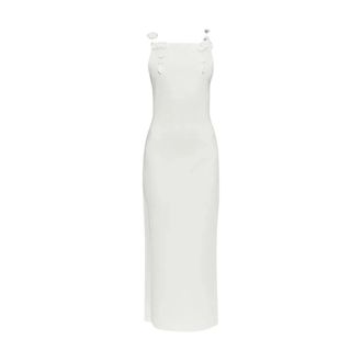 Cult Gaia Femme, Robes, Blanc, Taille: 38 FR Giuliana Knit Dress