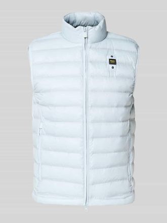 Blauer Steppweste mit Zweiwege-Rei&szlig;verschluss Modell Arvale