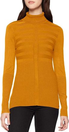 Morgan Womens Pull fin col roulé MENTOS Pullover Sweater, Orange (Fauve Fauve), X-Small (Herstellergröße:TXS)