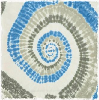 Kujten Grand bandana cachemire tie & dye - Grand Bandana Hachiko Sunny