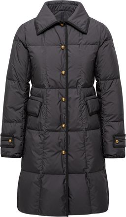 Moncler Moncler Doudoune Longue Achard, Femme, Noir, Taille: 0