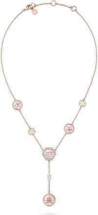 Philipp Plein Femme, Accessoires, Rose, Taille: ONE Size Mini Logo Pendant Necklace