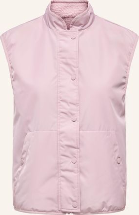 Only Teddyfell-Weste Zum Wenden rosa