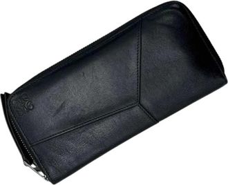 Loewe Portefeuille long (bi-pli) Pre-owned - Femme - Pre-owned - Noir - Taille: ONE Size