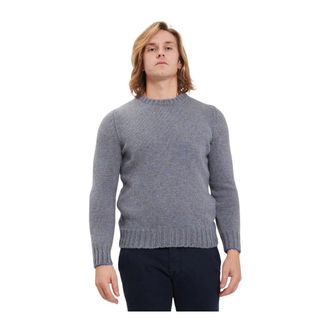 Gran Sasso Rundhals Shirt - - Knitwear - Herren - Blau - 3XL