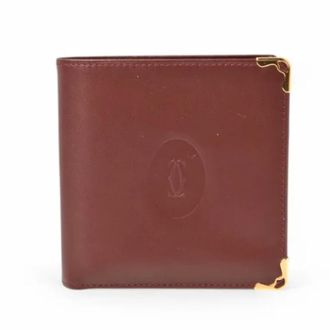 Cartier Portefeuille Pre-owned (&agrave; deux volets) - Homme - Pre-owned - Rouge - Taille: ONE Size