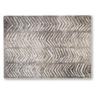 Sch&ouml;ner Wohnen Kollektion Tapis int&eacute;rieur - Tapis de propret&eacute; 67 x 100 cm Triangle Taupe - Tapis de propret&eacute; antid&eacute;rapant Robuste - Paillasson Porte dentr&eacute;e - Lavable &agrave; 30&deg;C