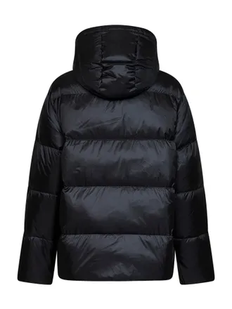 Polo Ralph Lauren Womens Padded Hooded Puffer Jacket Black Recycled Nylon