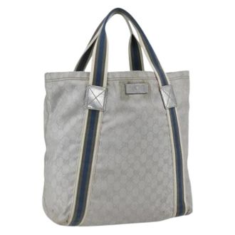 Gucci Pre-owned Vintage Canvas Tote Bag - - Pre-owned - Damen - Grau - ONE SIZE