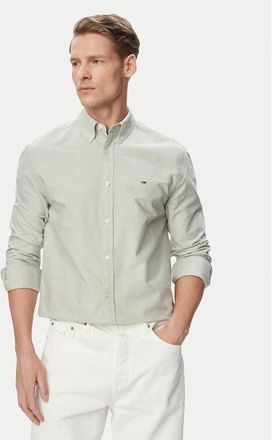 Tommy Jeans Hemd DM0DM21298 Gr&uuml;n Regular Fit