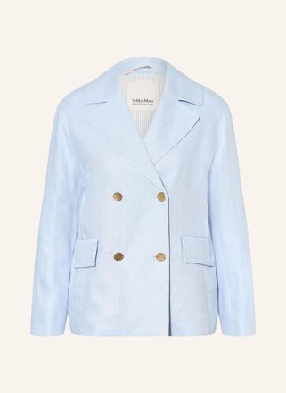 Max Mara Leinenblazer Avenue blau
