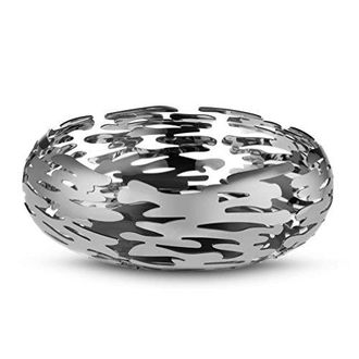 Alessi BM02 Barknest Corbeille ronde - acier inoxydable 18/10 brillant Taille Unique, Argent