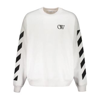 Off-white Logo Sweatshirt - - Sweatshirts & Hoodies - Herren - Wei&szlig; - M