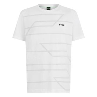 HUGO BOSS T-Shirt mit geometrischem Print - - Tops - Herren - Wei&szlig; - M